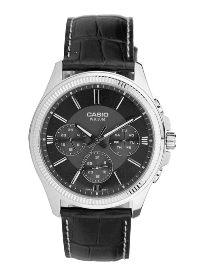 Buy Casio Watch Qatar, Men's Chronograph Black Dial Watch - MTP-1375L ...